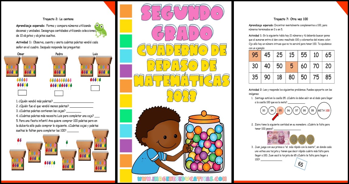 2º GRADO CUADERNO DE REPASO MATEMATICAS PARA PRIMARIA 2023 - Imagenes ...