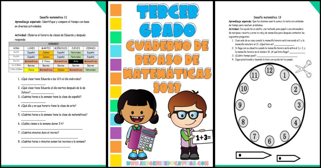 3º GRADO CUADERNO DE REPASO MATEMATICAS PARA PRIMARIA 2023 - Imagenes ...