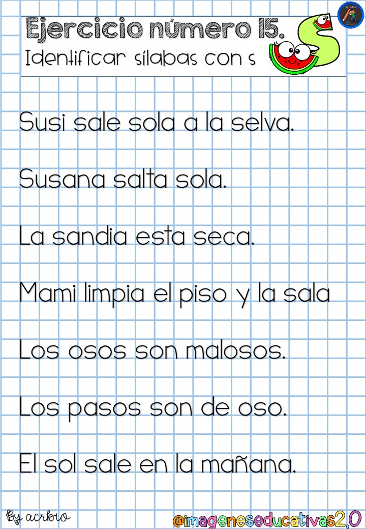 Cuaderno Lectoescritura Letras M P L S 18 Imagenes Educativas