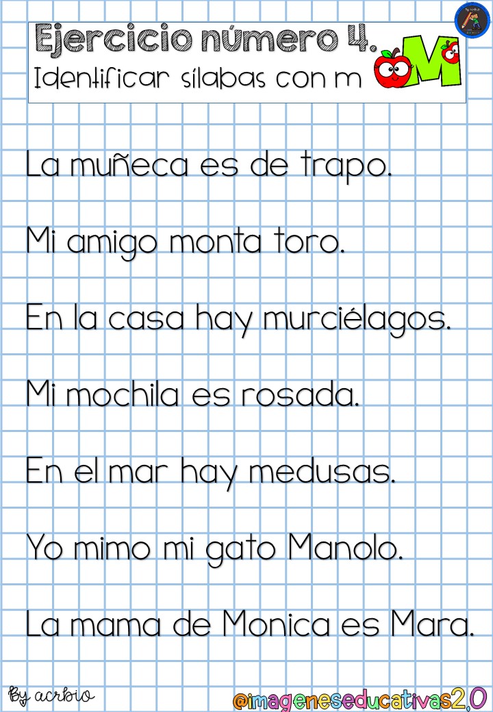 Cuaderno Lectoescritura Letras M P L S 7 Imagenes Educativas