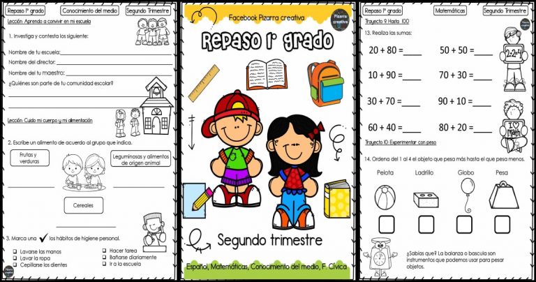 CUADERNO DE REPASO PARA PRIMER GRADO - Imagenes Educativas
