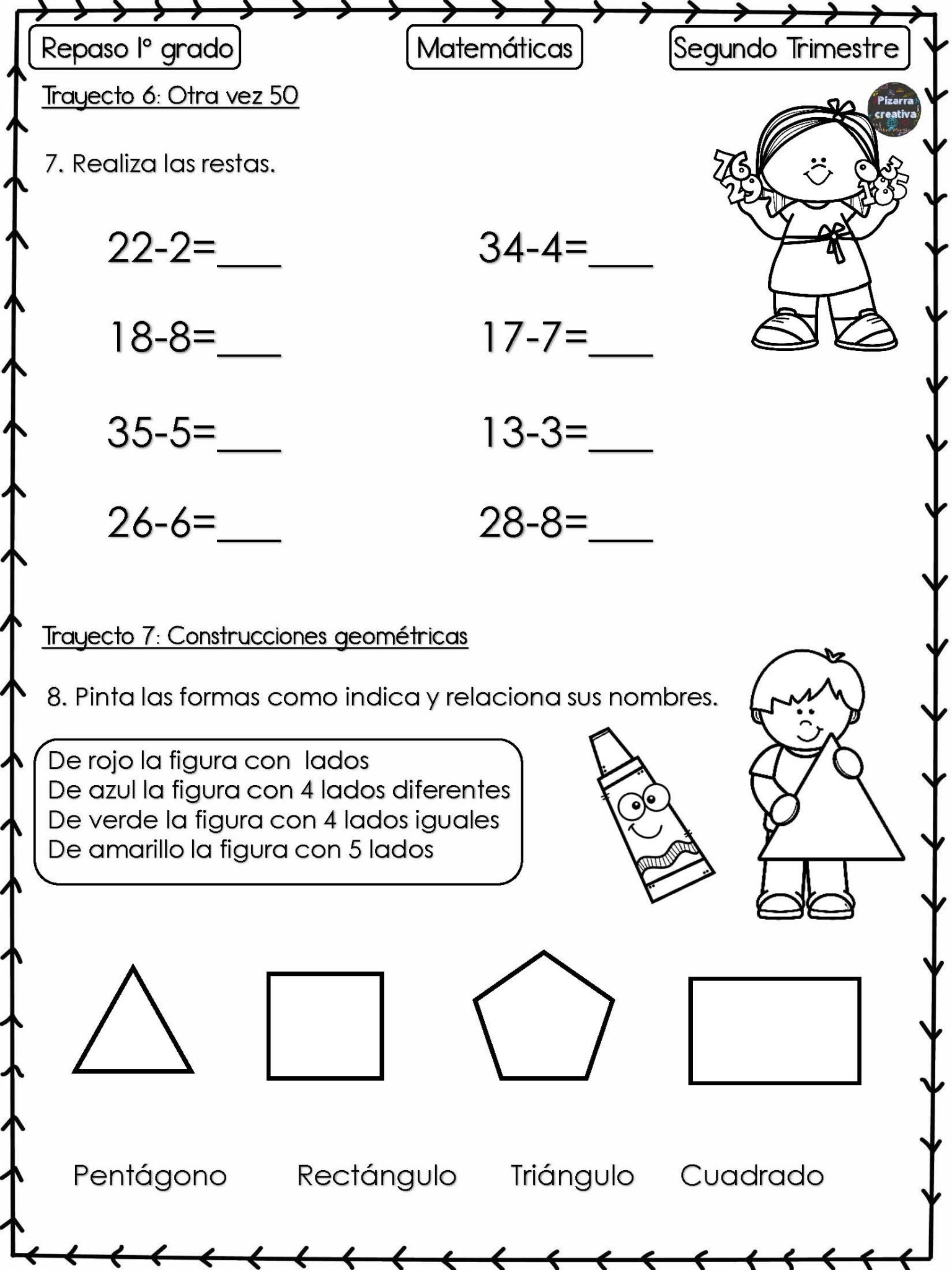 CUADERNO DE REPASO PARA PRIMER GRADO - Imagenes Educativas