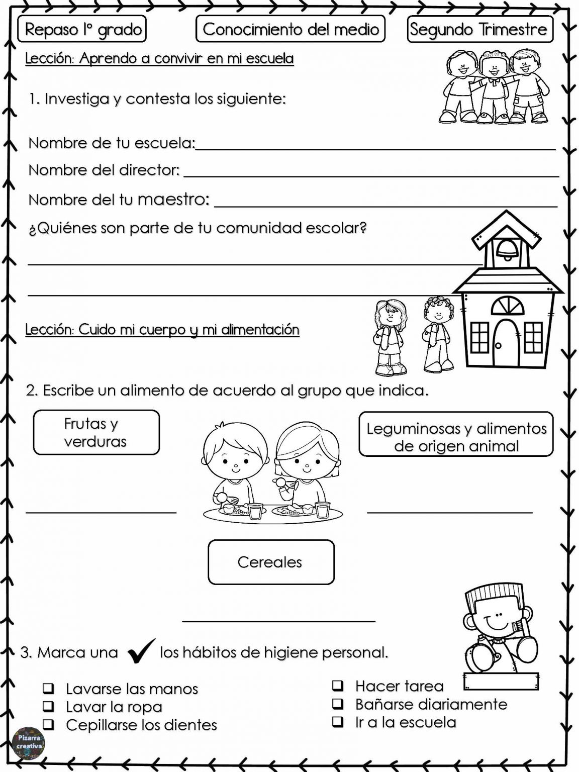 CUADERNO DE REPASO PARA PRIMER GRADO - Imagenes Educativas