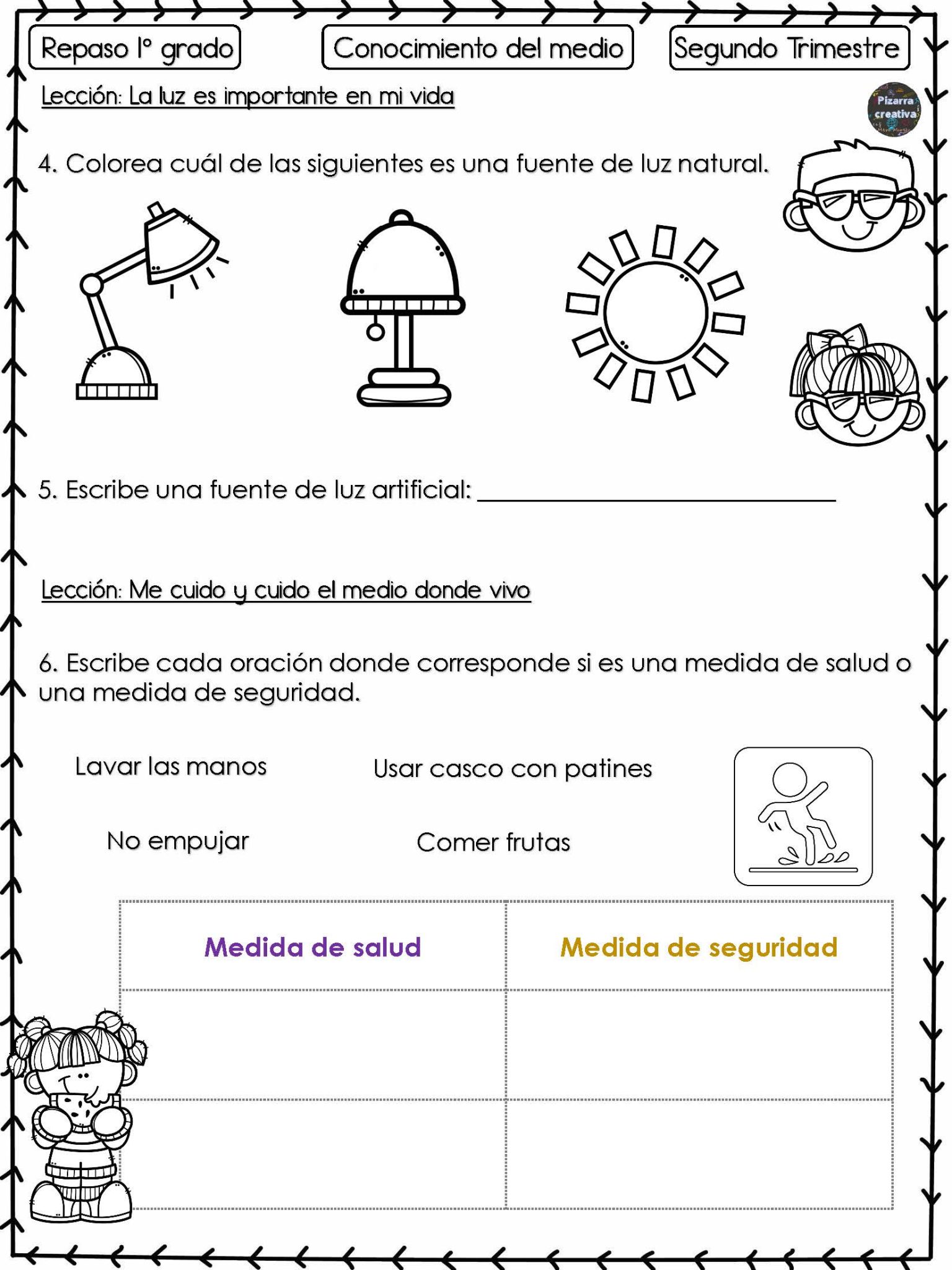 CUADERNO DE REPASO PARA PRIMER GRADO - Imagenes Educativas