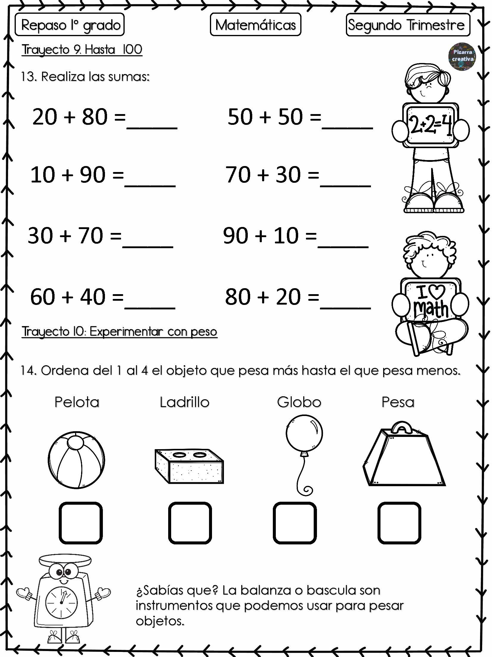 Cuadernillo De Repaso Primer Grado Primaria