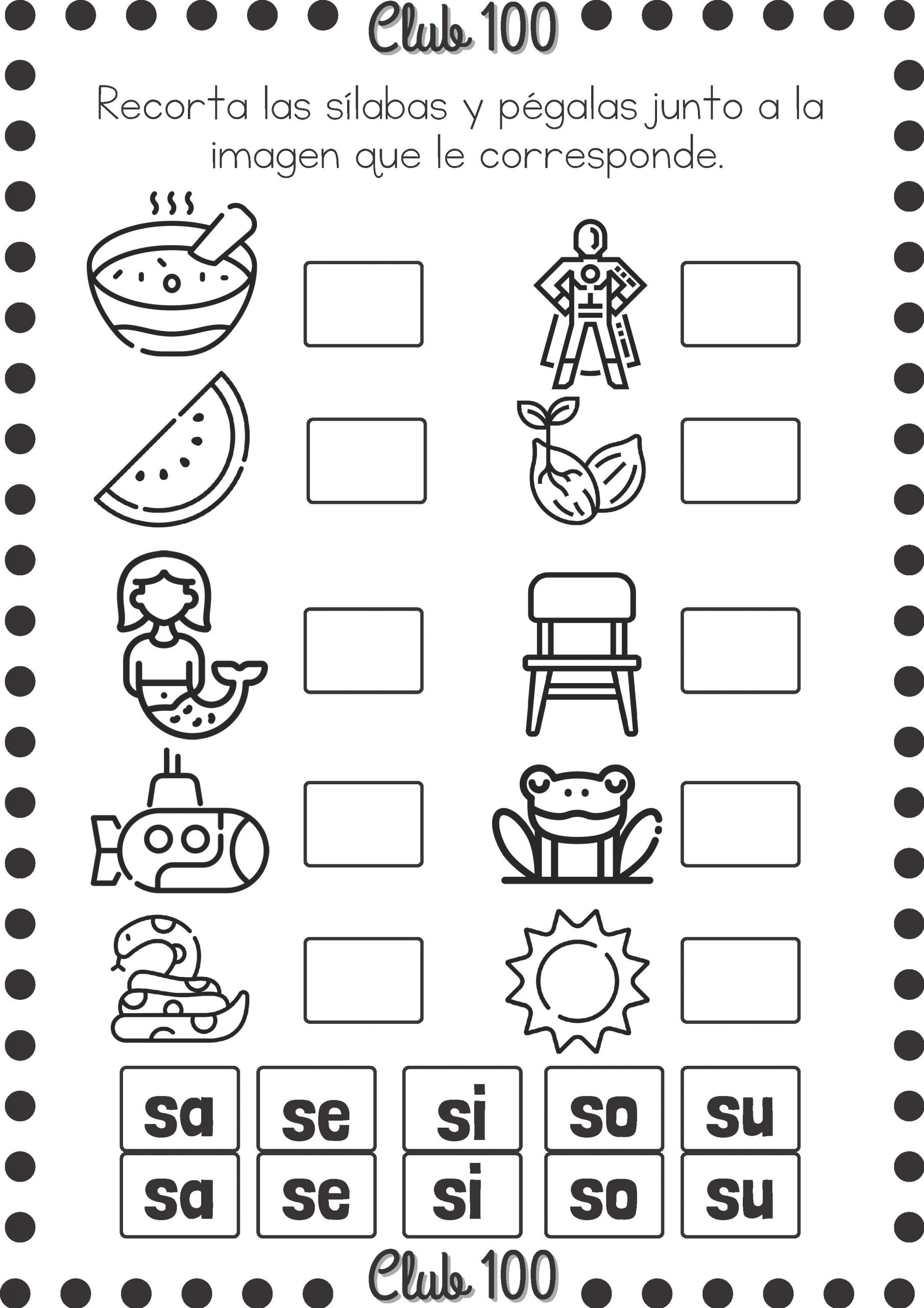 250 PÁGINAS PARA TRABAJAR SÍLABAS SIMPLES CUADERNO COMPLETO - Imagenes ...