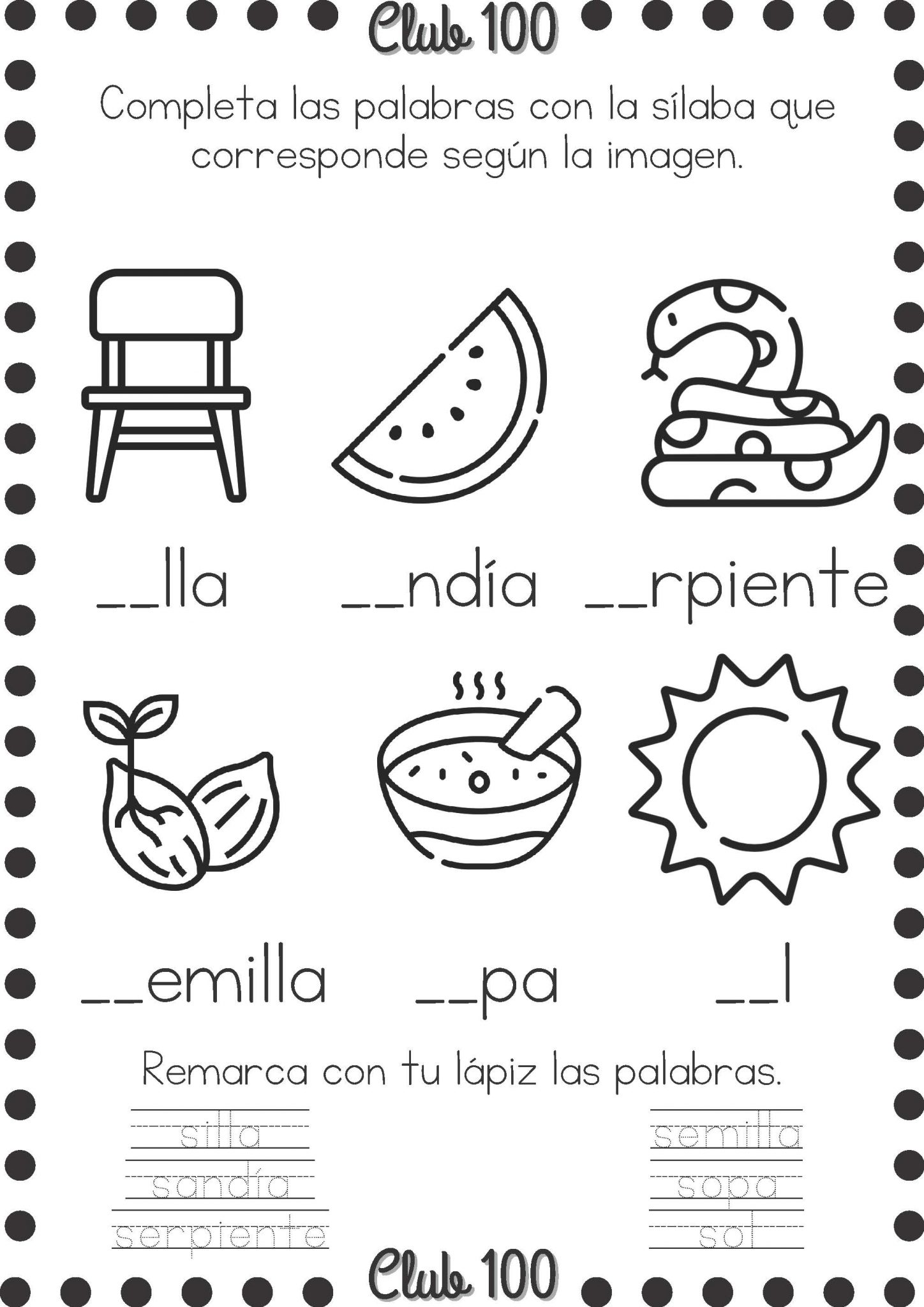 250 PÁGINAS PARA TRABAJAR SÍLABAS SIMPLES CUADERNO COMPLETO - Imagenes ...