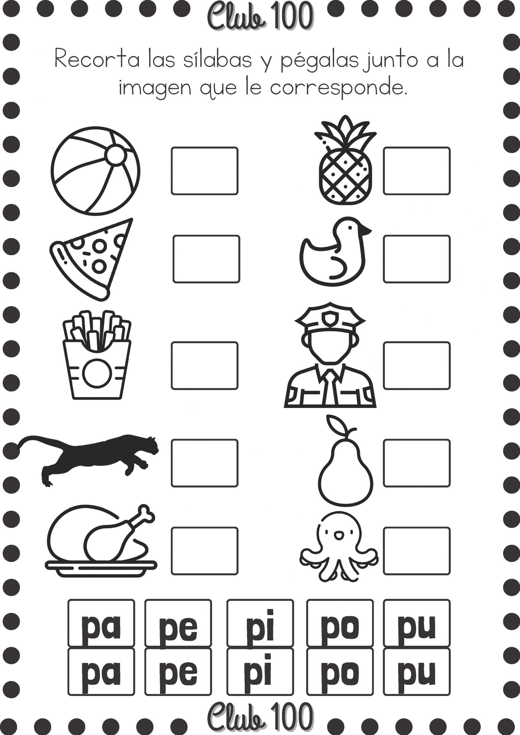 250 PÁGINAS PARA TRABAJAR SÍLABAS SIMPLES CUADERNO COMPLETO - Imagenes ...