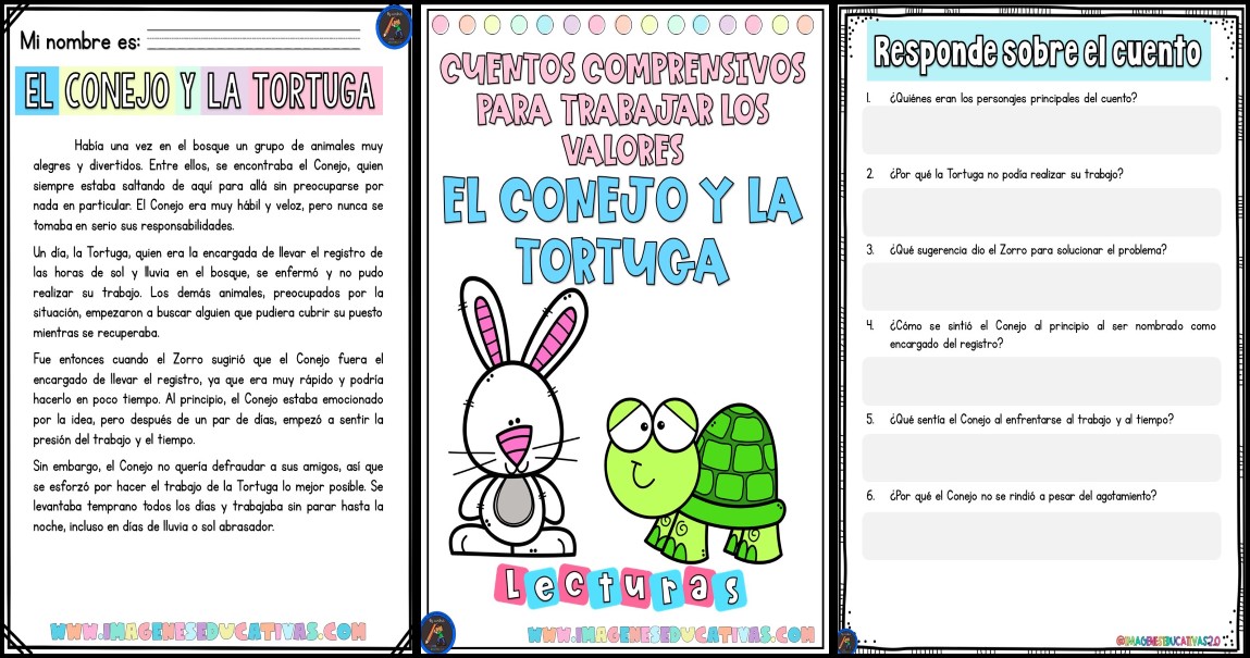 El Conejo Y La Tortuga Cuento Con Valores La Responsabilidad