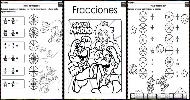 FRACCIONES MARIO BROS - Imagenes Educativas