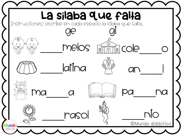 CUADERNO LECTOESCRITURA COMPLETAR SÍLABAS - Imagenes Educativas