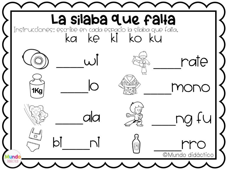 CUADERNO LECTOESCRITURA COMPLETAR SÍLABAS - Imagenes Educativas
