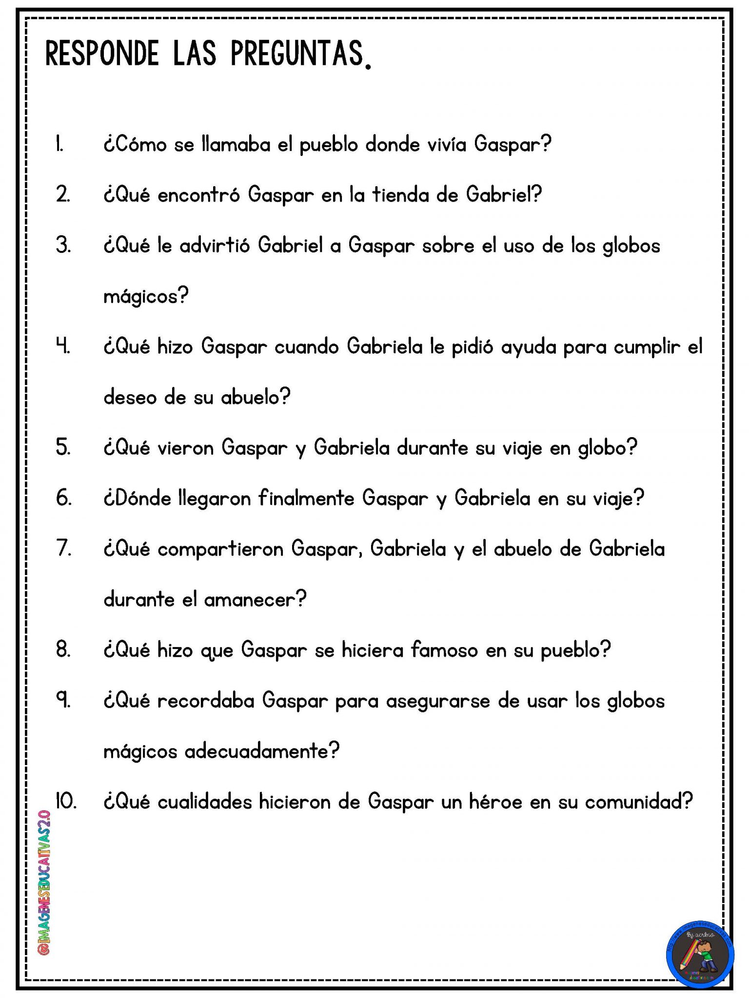 CUENTOS DEL ABECEDARIO. LETRA G. “GASPAR, EL GRACIOSO GATO AVENTURERO ...