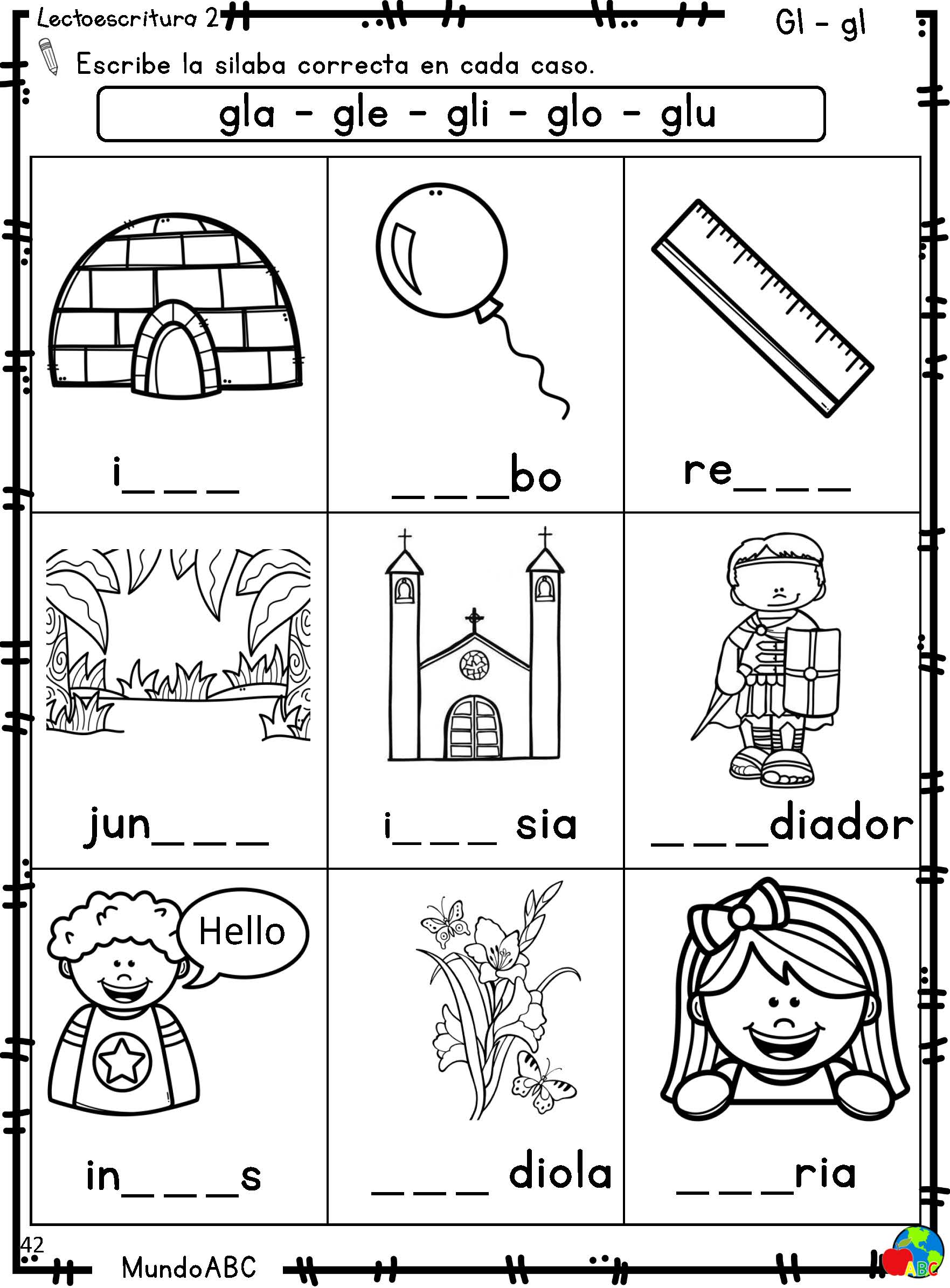 Super Cuaderno De Sílabas Trabadas Imagenes Educativas