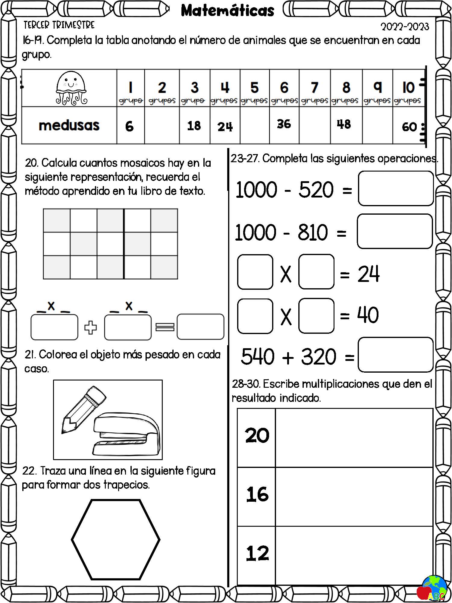 2º Grado Examen Tercer Trimestre Ciclo Escolar 2022 2023 Imagenes