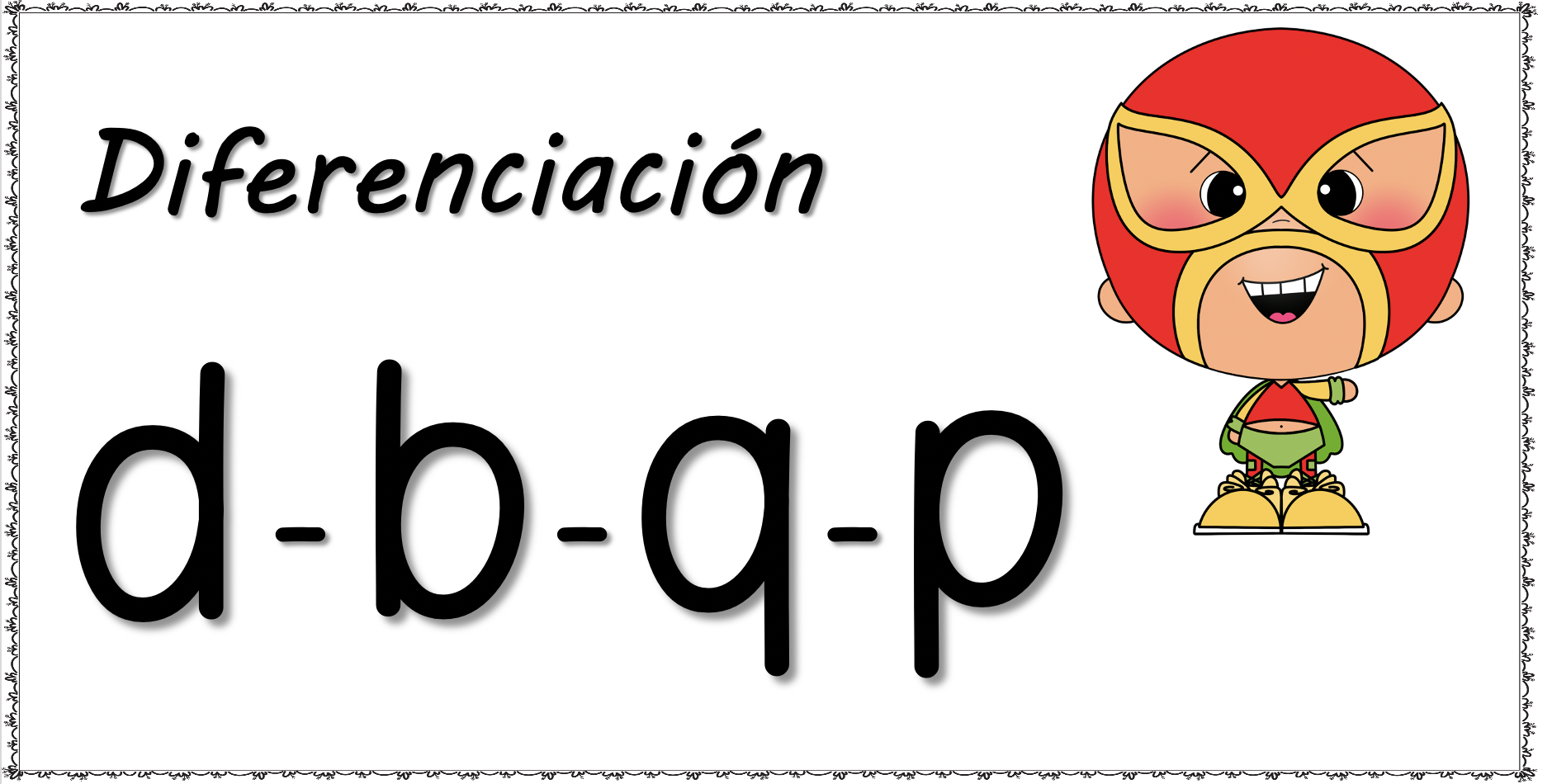 Conciencia fonológica ACTIVIDADES GRAFEMAS DIFERENCIACIÓN b-d-p-q - Imagenes Educativas