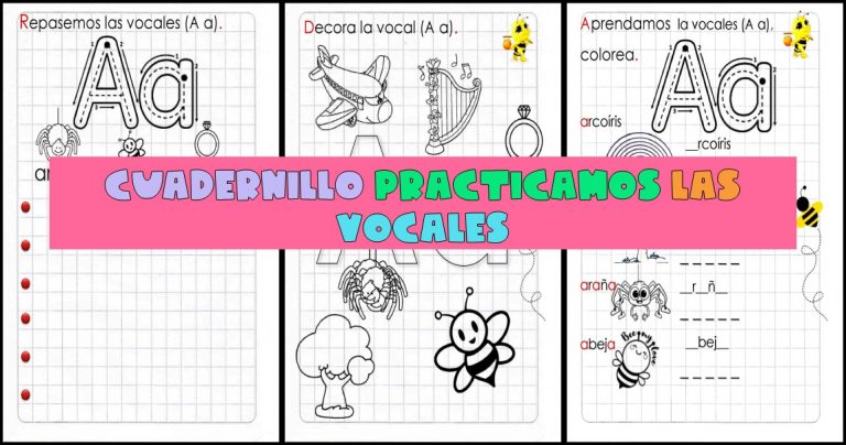 CUADERNILLO PRACTICAMOS LAS VOCALES - Imagenes Educativas