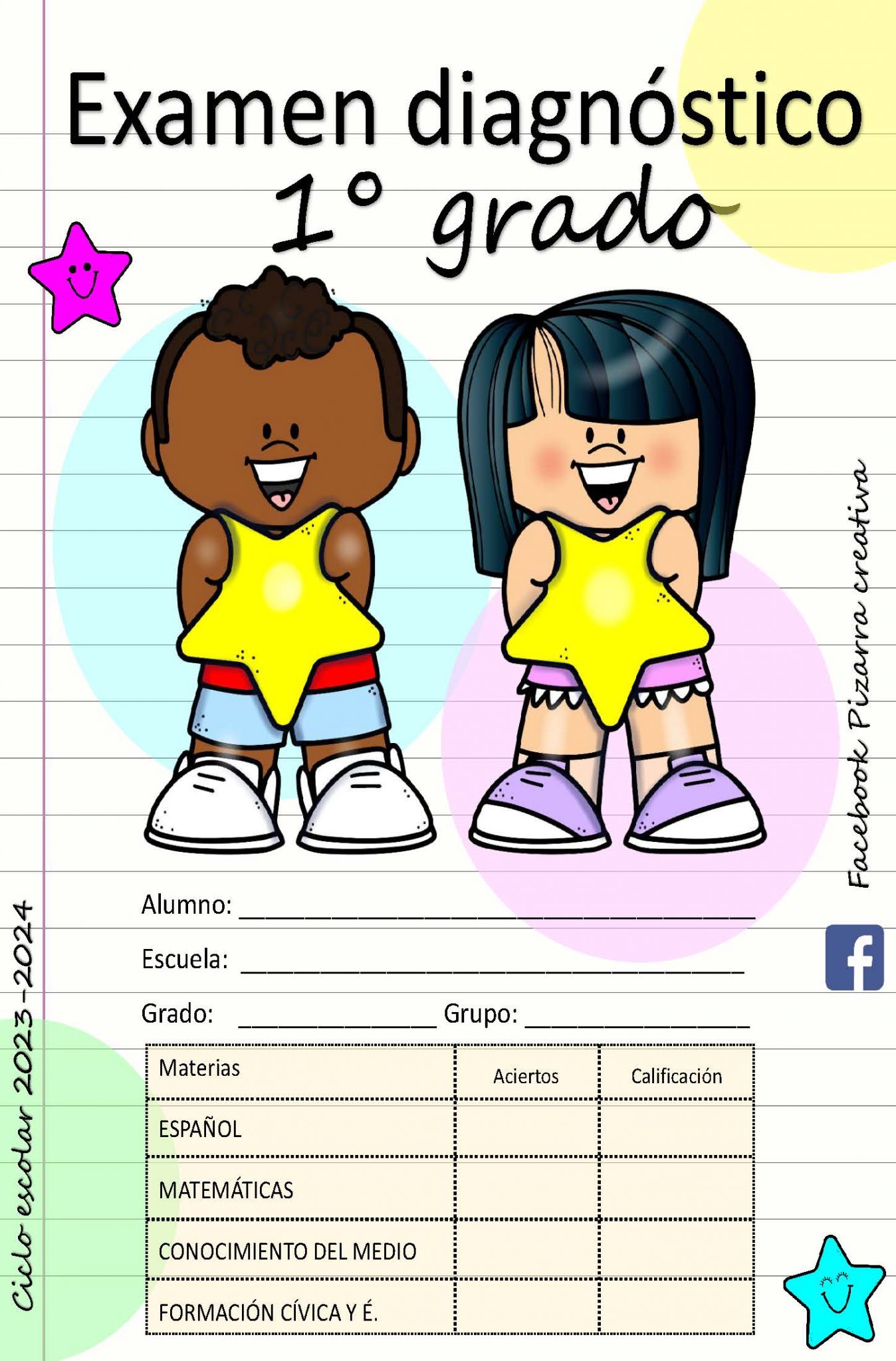 EXAMEN DIAGNÓSTICO PARA 1°GRADO Y 1º DE PRIMARIA 2023-2024 - Imagenes ...