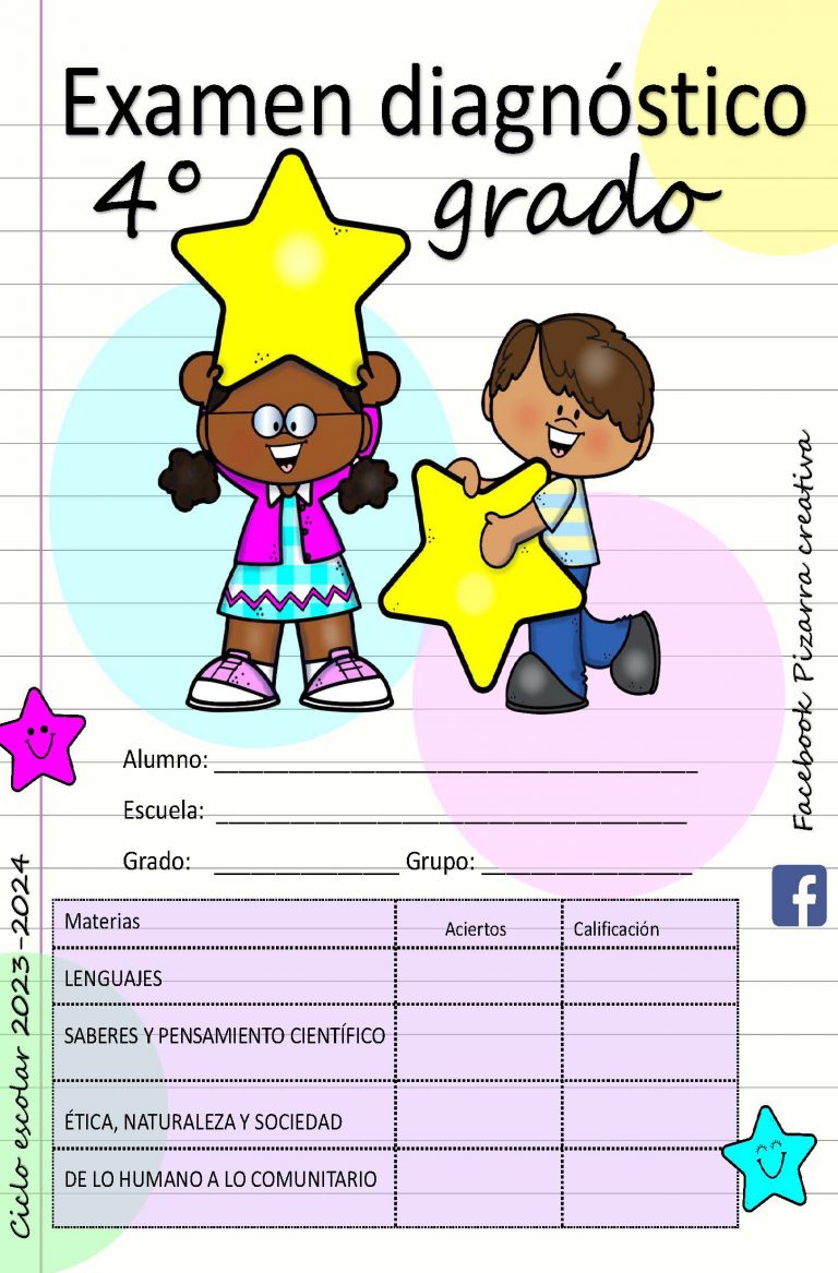 EXAMEN DIAGNÓSTICO PARA 4°GRADO Y 4º DE PRIMARIA 2023-2024 - Imagenes ...