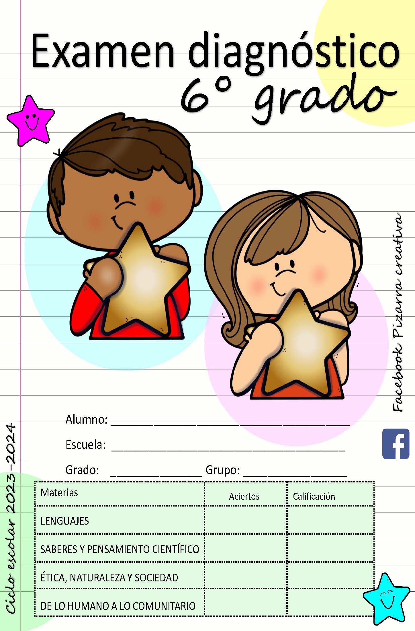 EXAMEN DIAGNÓSTICO PARA 6°GRADO Y 6º DE PRIMARIA 2023-2024 - Imagenes ...
