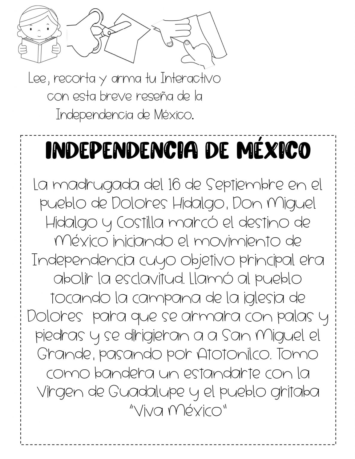 16 DE SEPTIEMBRE INDEPENDENCIA DE MÉXICO CUADERNO INTERACTIVO DE ...