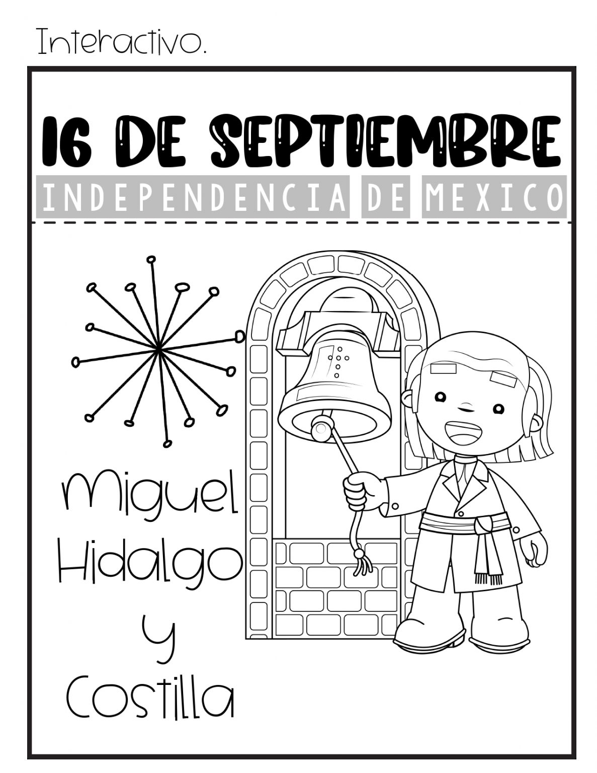 16 DE SEPTIEMBRE INDEPENDENCIA DE MÉXICO CUADERNO INTERACTIVO DE ...