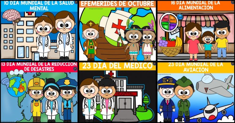 EFEMÉRIDES MES DE OCTUBRE NUEVOS DISEÑOS 2023 - Imagenes Educativas