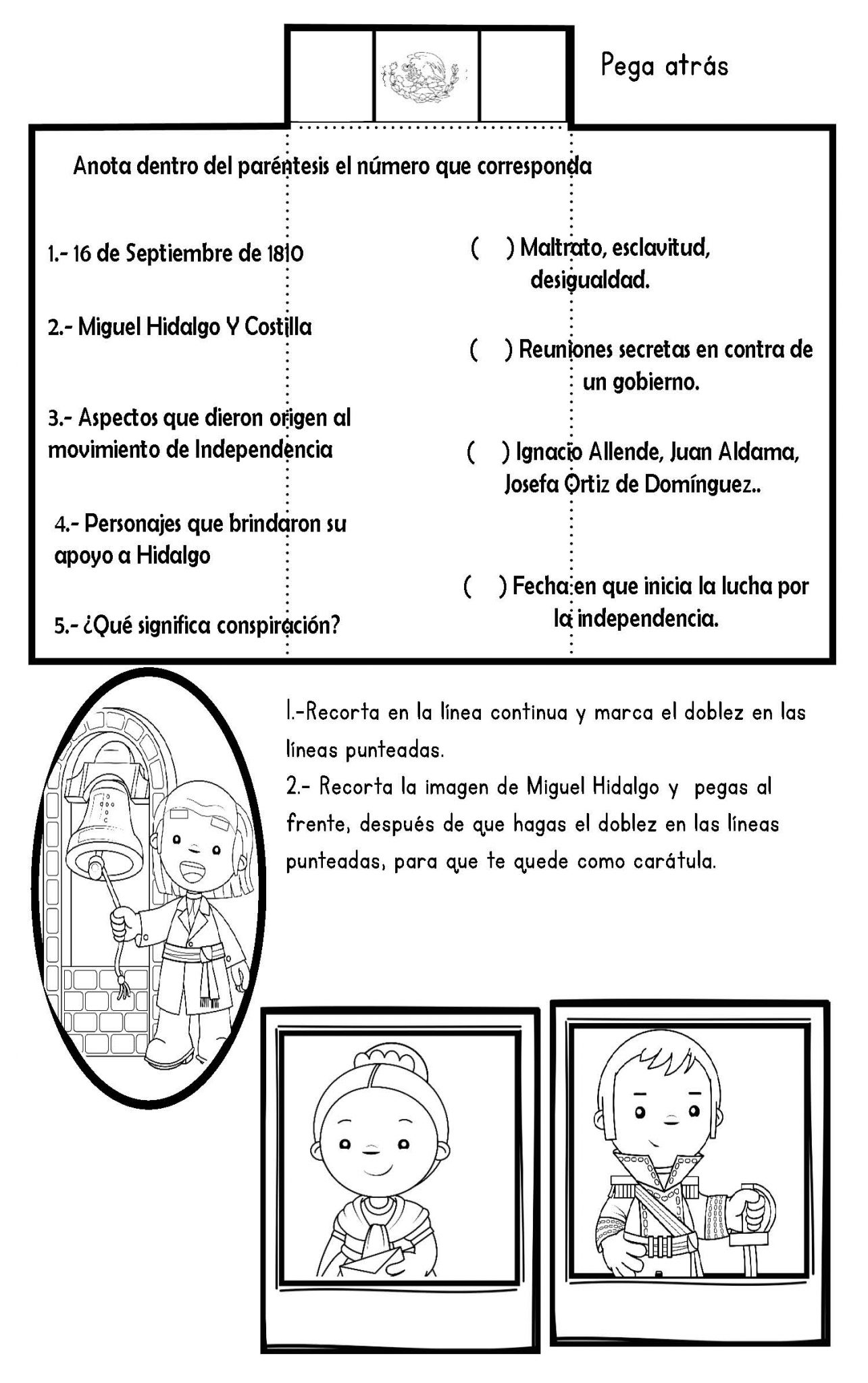 16 DE SEPTIEMBRE INDEPENDENCIA DE MÉXICO LAPBOOK INDEPENDENCIA DE ...