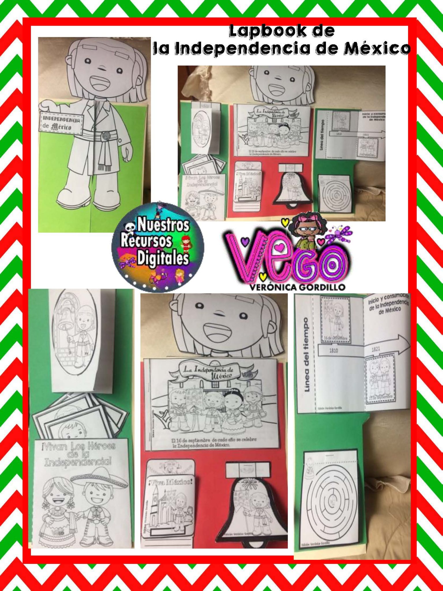 16 DE SEPTIEMBRE INDEPENDENCIA DE MÉXICO LAPBOOK INDEPENDENCIA DE ...