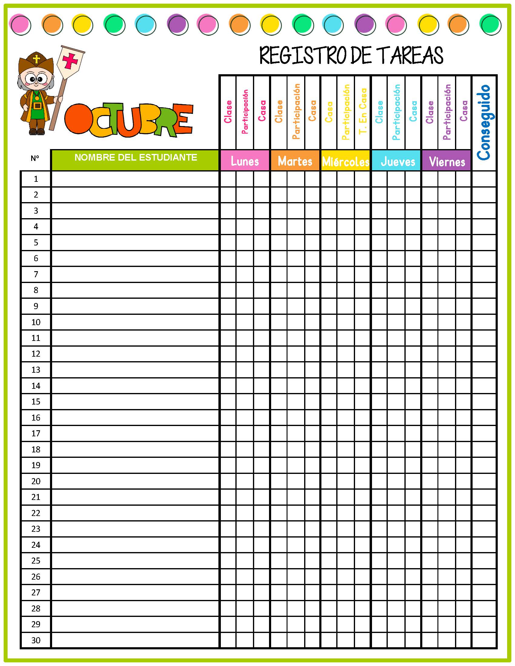 Hoja De Registro Imprimible Descargar Plantillas Gratuitas De