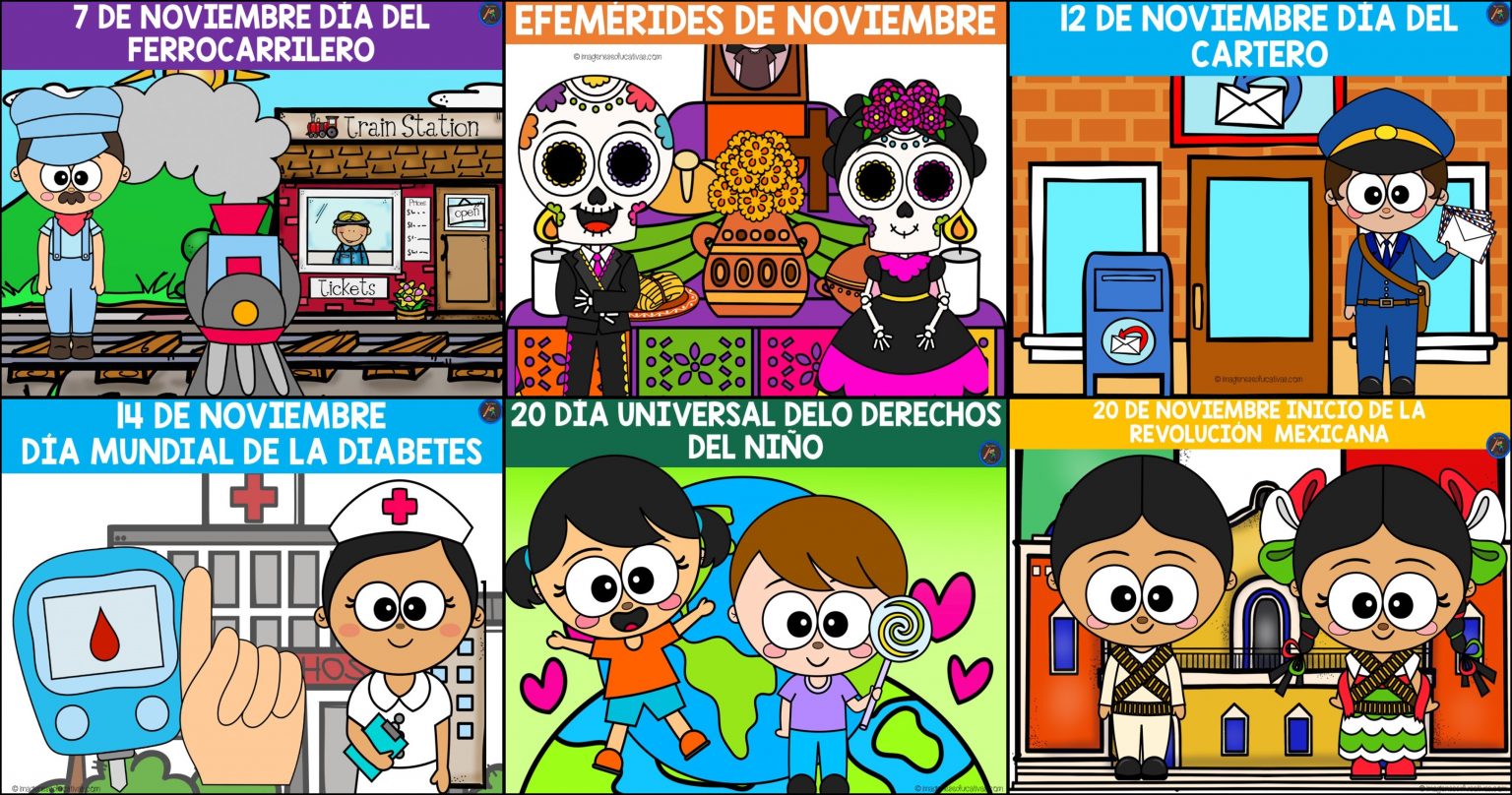 EFEMÉRIDES NOVIEMBRE 2023-2024 - Imagenes Educativas