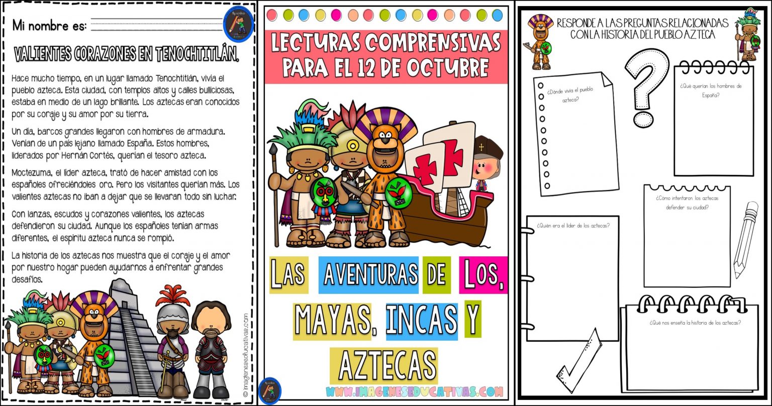 LECTURAS DE COMPRENSIÓN PARA EL DÍA DE 12 DE OCTUBRE - Imagenes Educativas