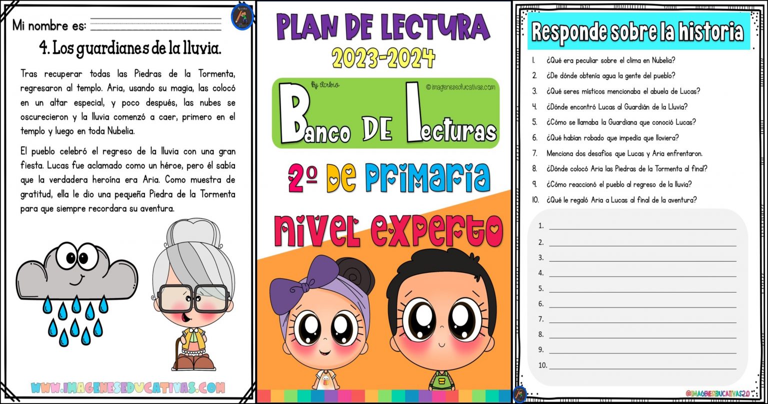 5 LECTURAS PARA EL PLAN LECTOR 2023-2024 SEGUNDO DE PRIMARIA NIVEL ...