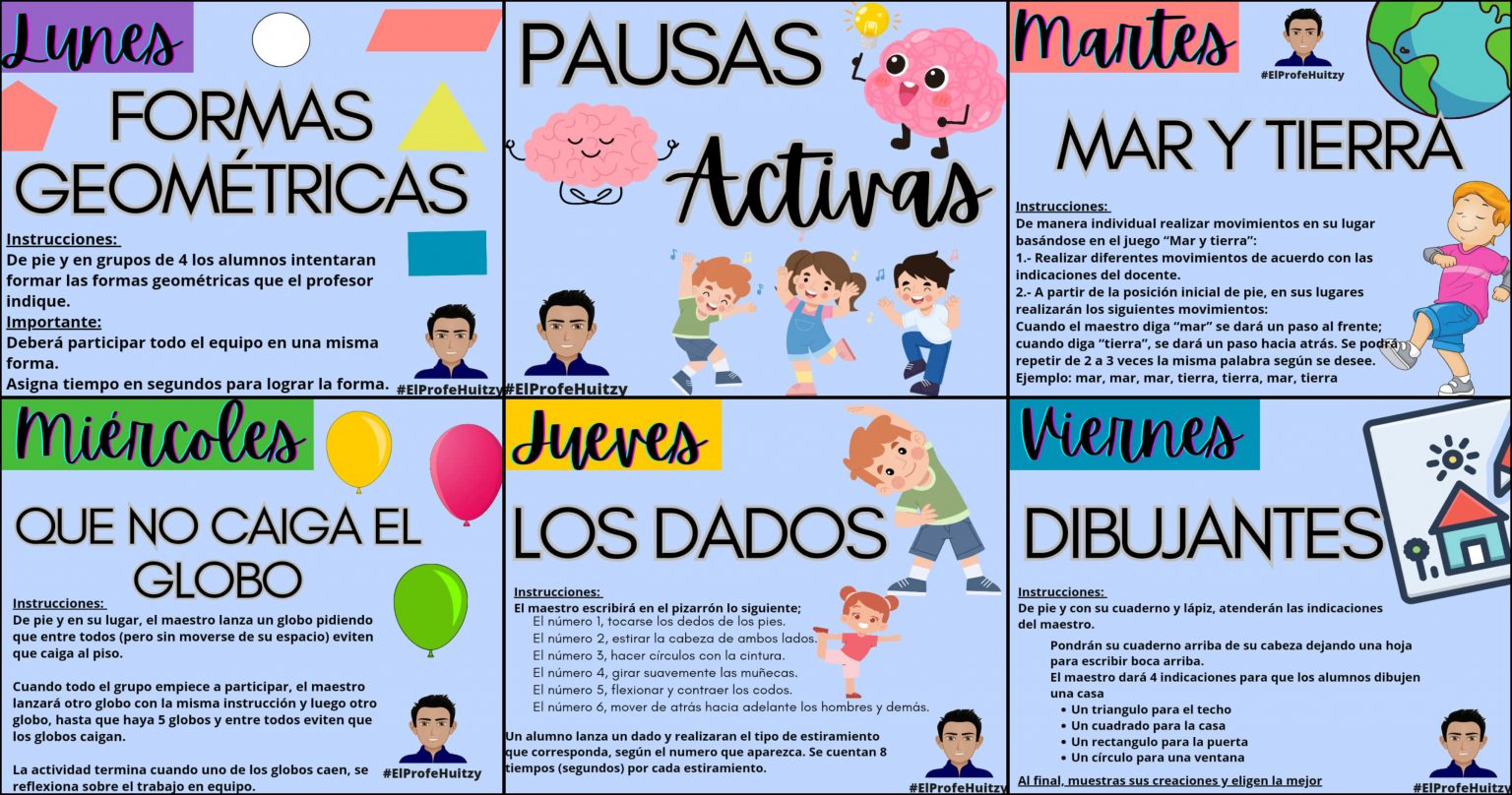 10 IDEAS PARA IMPLEMENTAR PAUSAS ACTIVAS EN LA ESCUELA - Imagenes ...