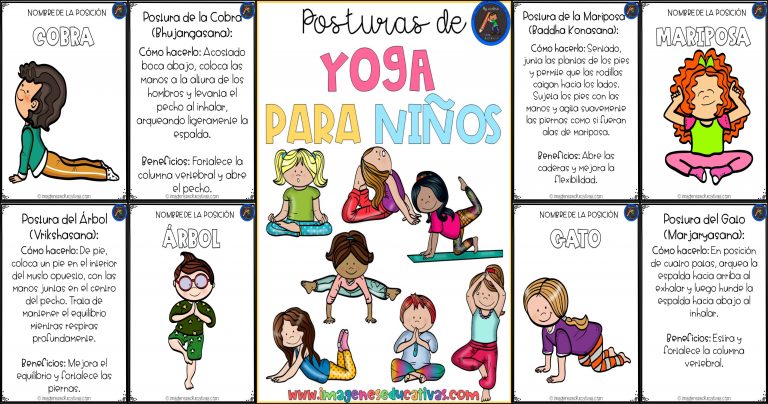 POSTURAS DE YOGA PARA NIÑOS Y NIÑAS - Imagenes Educativas