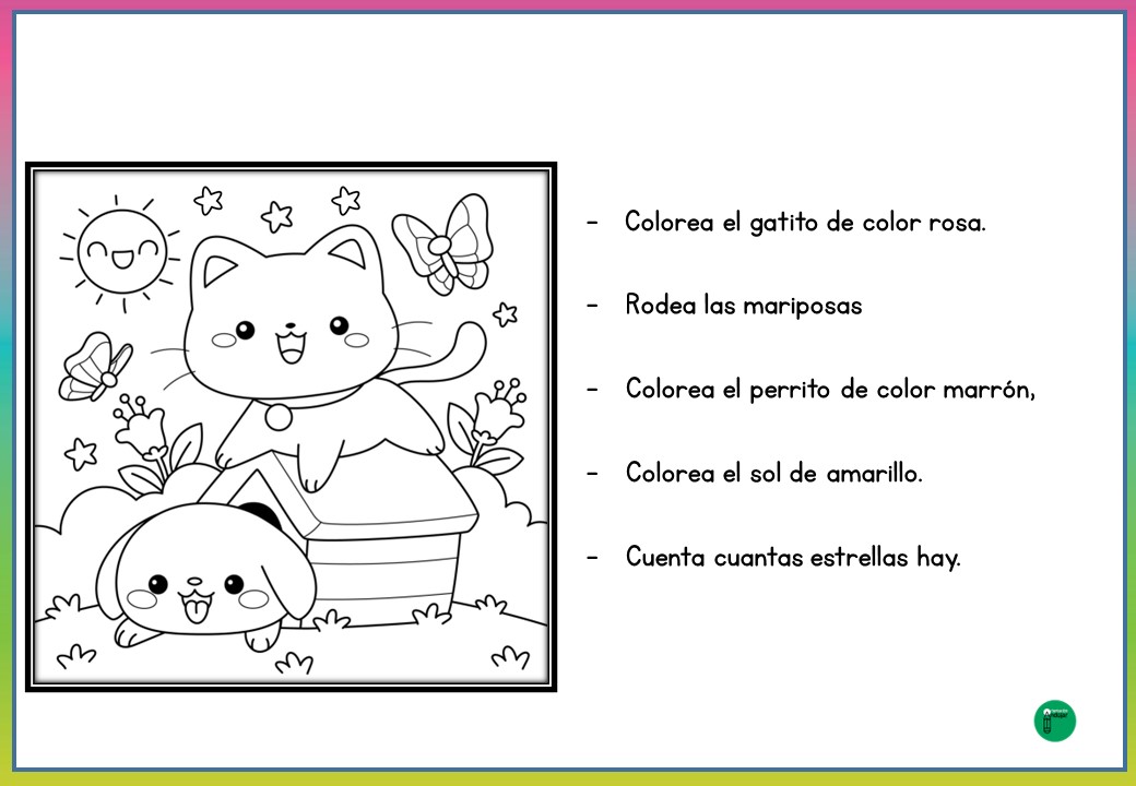 Actividades Imprimibles Para Seguir Instrucciones TOPITOS EDUCACIÓN: