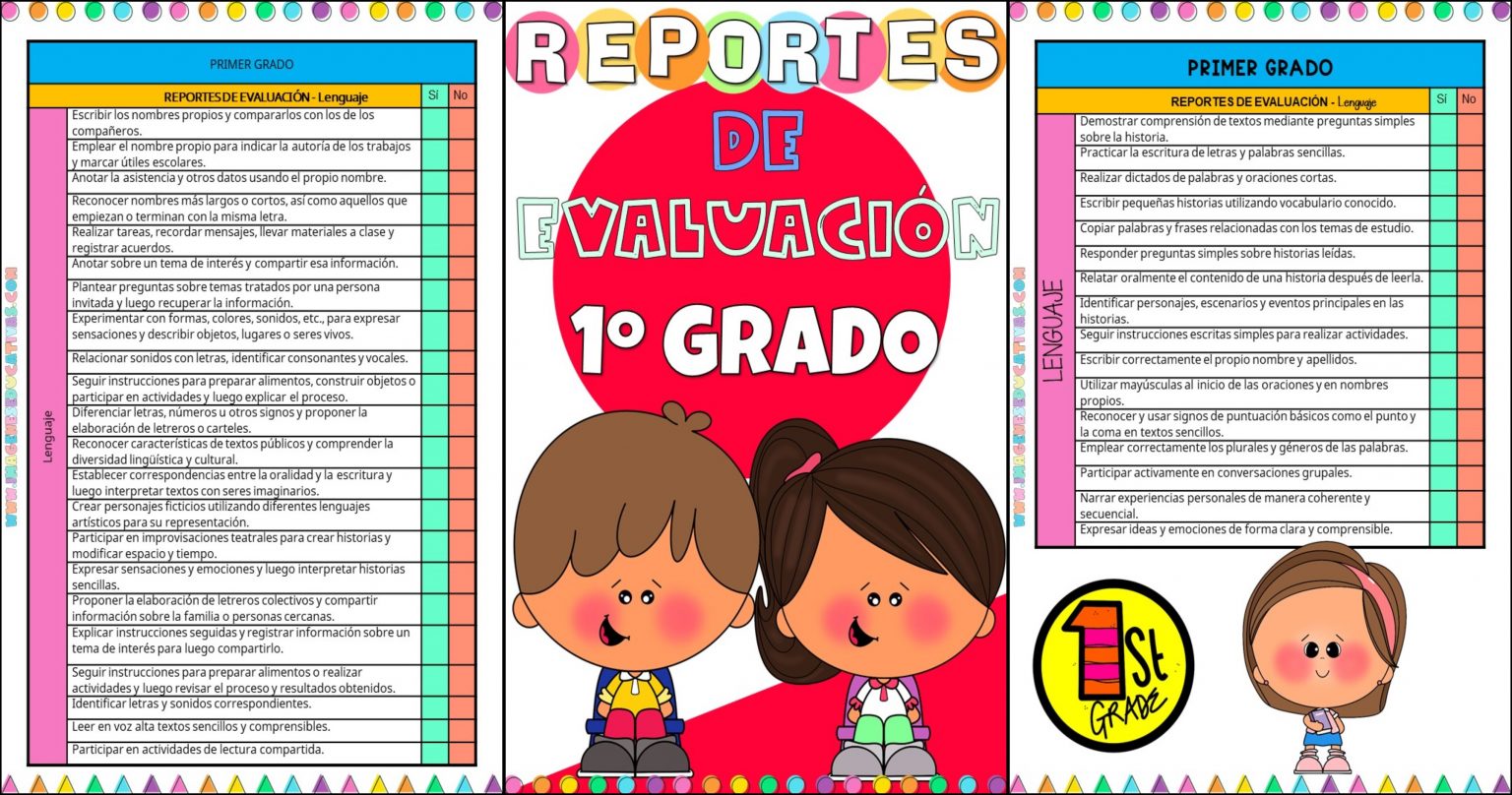 OBSERVACIONES Y SUGERENCIAS PARA LAS BOLETAS DE EVALUACIÓN PRIMER GRADO ...