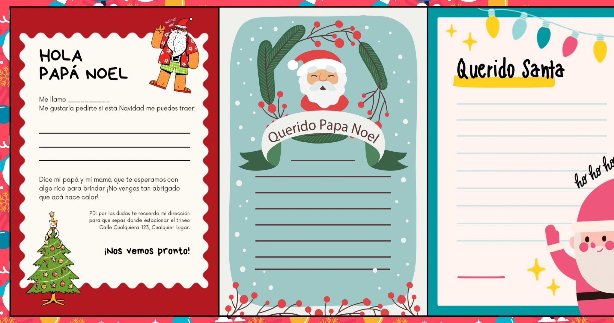 PRECIOSAS CARTAS PARA PAPÁ NOEL - Imagenes Educativas