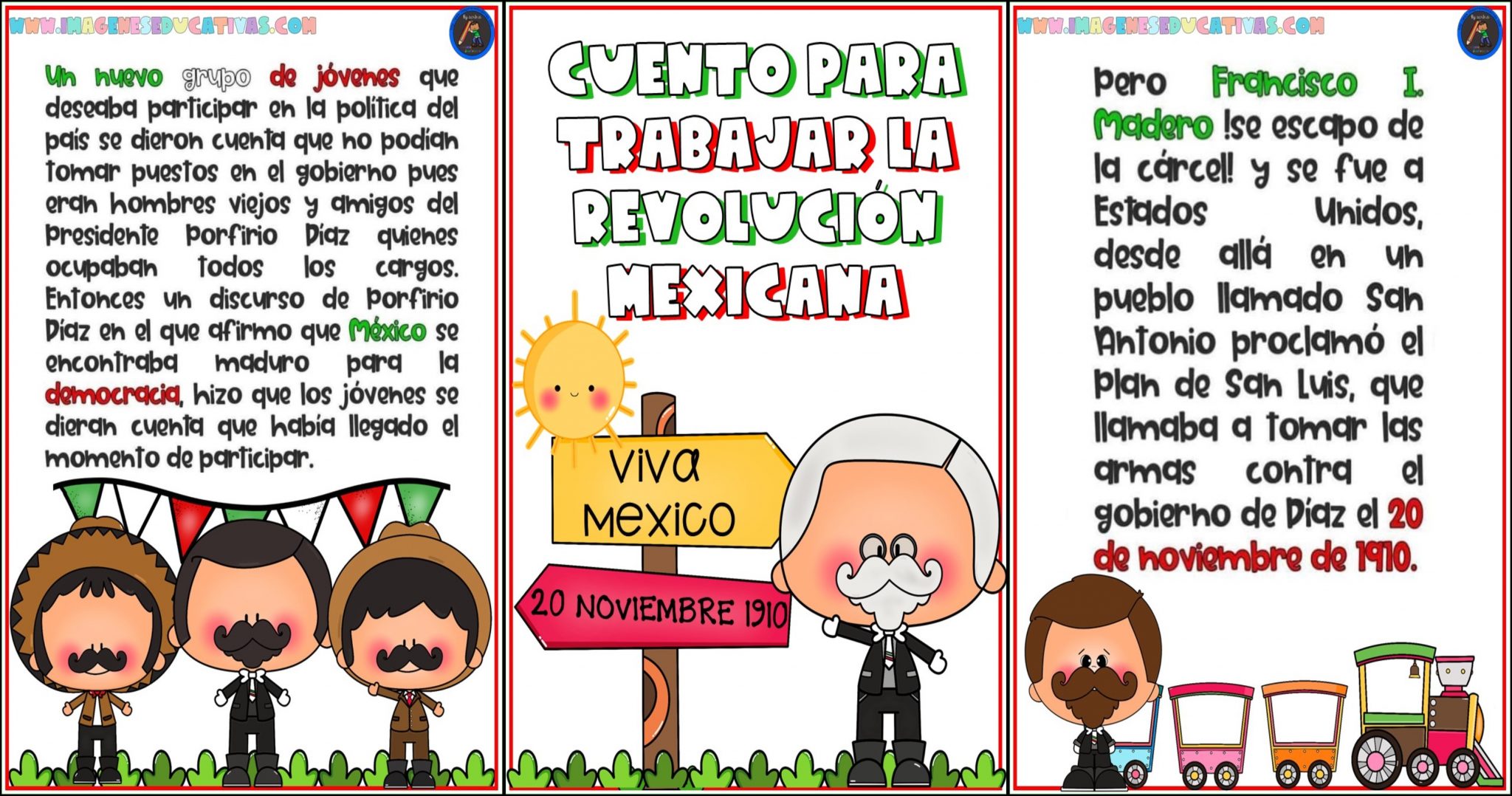 CUENTO LA REVOLUCIÓN MEXICANA PARA NIÑOS - Imagenes Educativas
