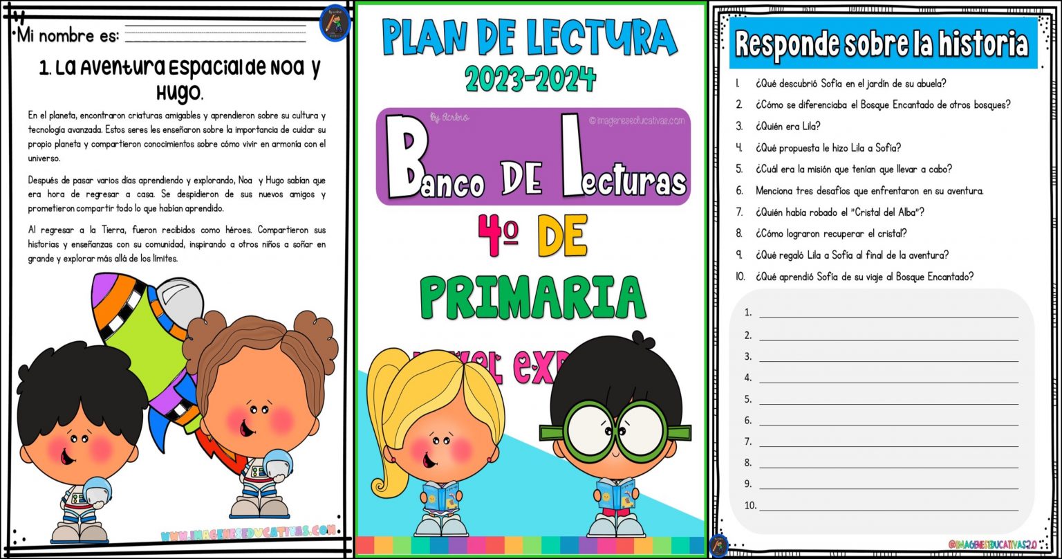 5 LECTURAS PARA EL PLAN LECTOR 2023-2024 QUINTO DE PRIMARIA NIVEL PRINCIPIANTE - Imagenes Educativas