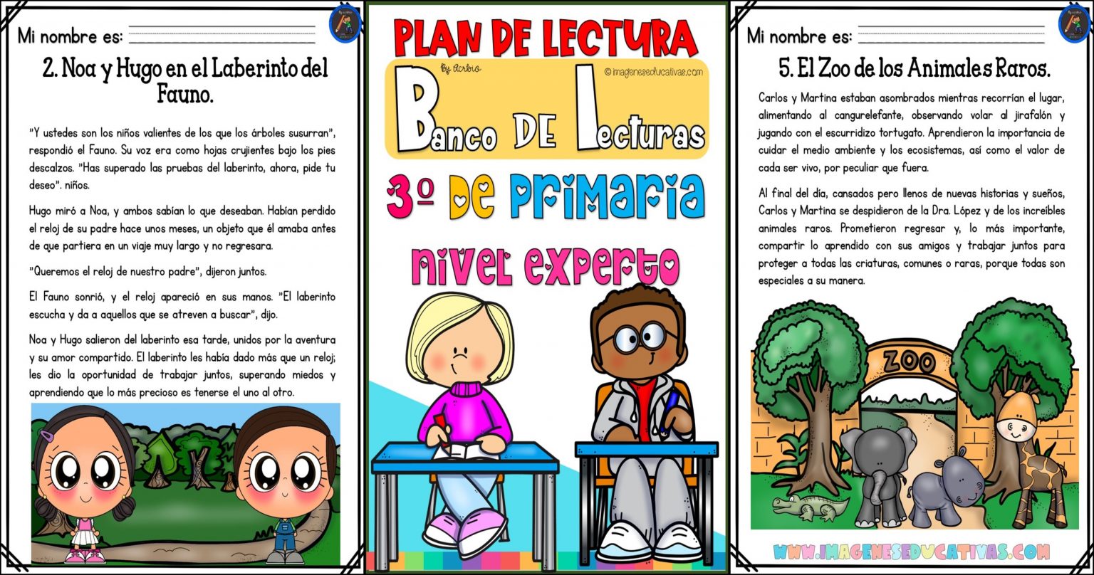 5 LECTURAS PARA EL PLAN LECTOR 2023-2024 TERCERO DE PRIMARIA NIVEL EXPERTO - Imagenes Educativas