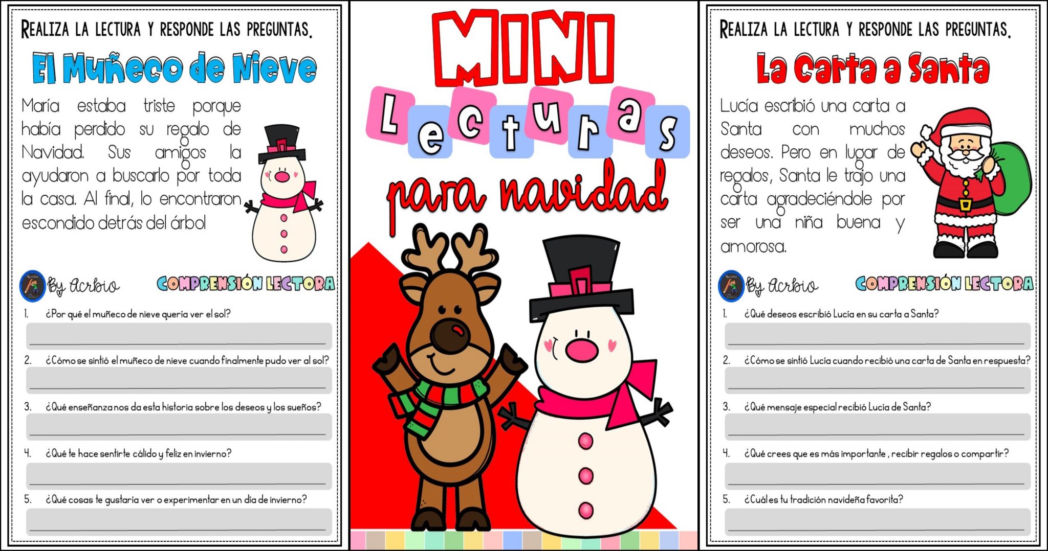 MINI LECTURITAS DE COMPRENSIÓN PARA 5 AÑOS ESPECIAL NAVIDAD - Imagenes ...