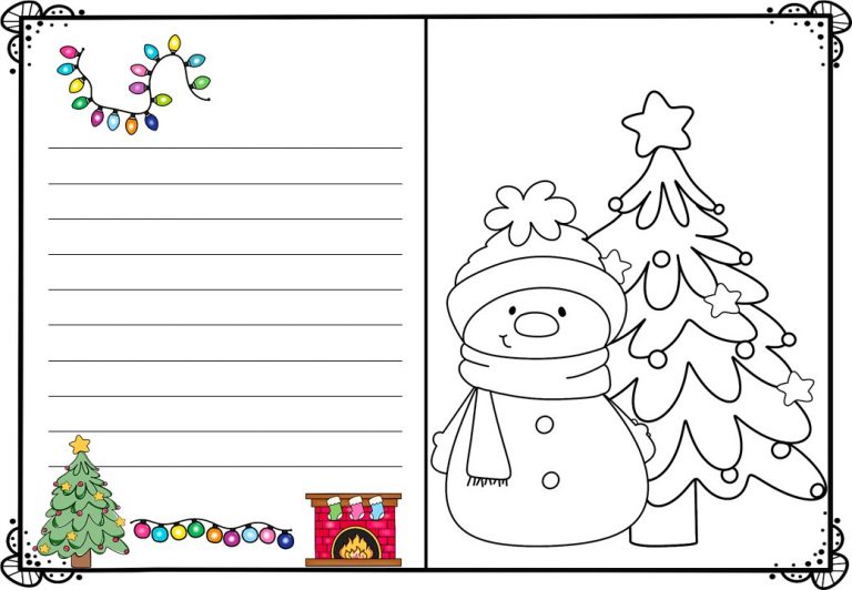 TARJETAS DE NAVIDAD PARA ESCRIBIR Y COLOREAR - Imagenes Educativas