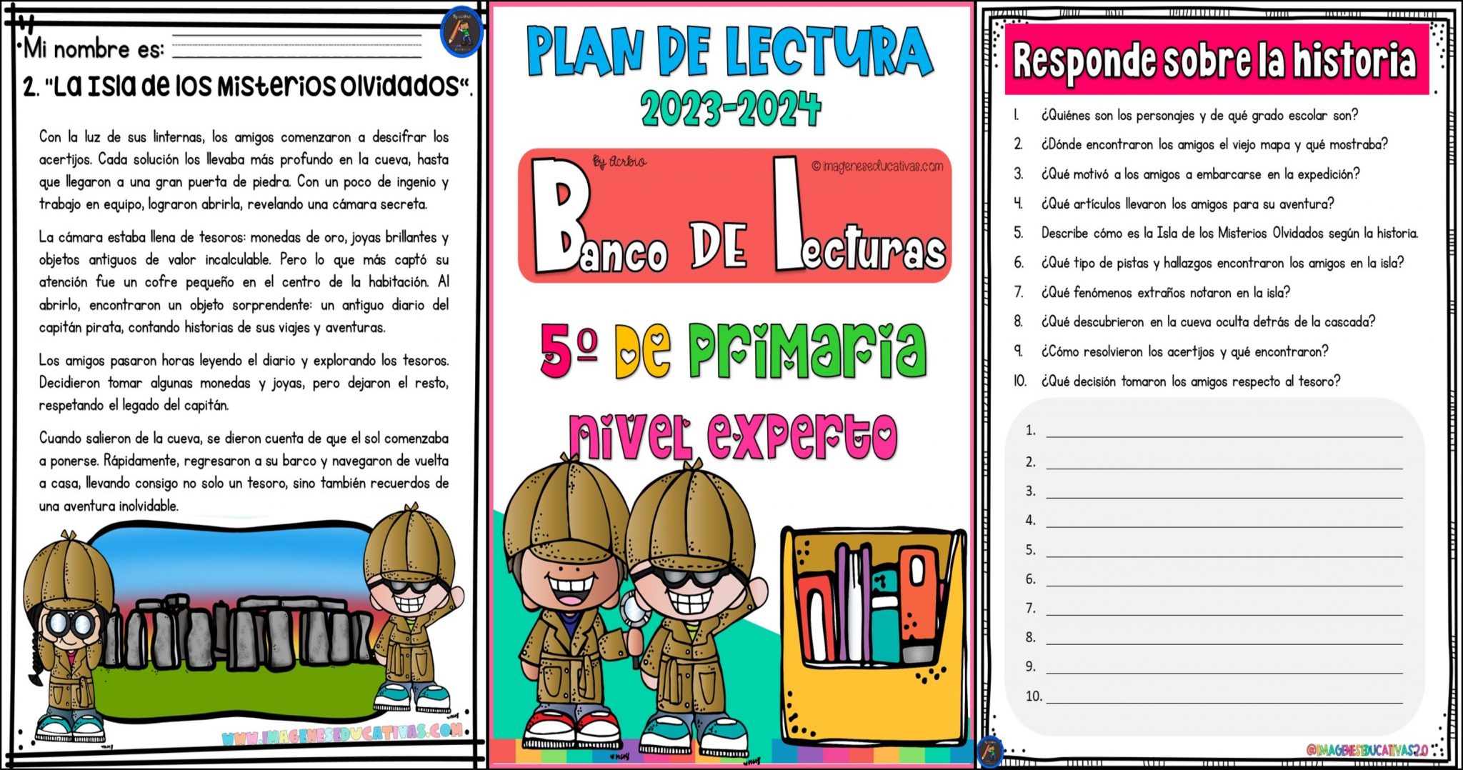 LECTURAS PARA EL PLAN LECTOR 2023-2024 QUINTO DE PRIMARIA NIVEL EXPERTO (0) - Imagenes Educativas