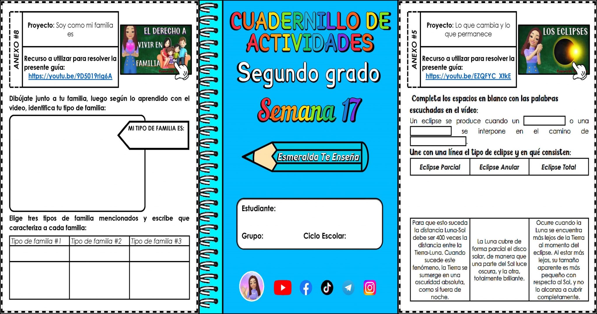 CUADERNO DE ACTIVIDADES Y PLANEACIÓN DIDÁCTICA SEMANA 17 SEGUNDO GRADO ...