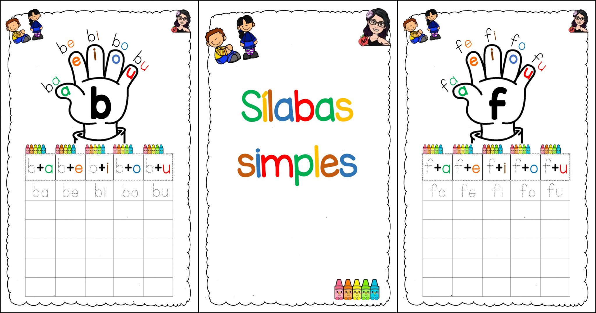 CUADERNO PARA TRABAJAR SÍLABAS SIMPLES - Imagenes Educativas