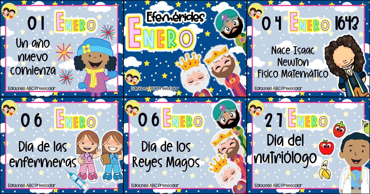EFEMÉRIDES ENERO 2025 - Imagenes Educativas