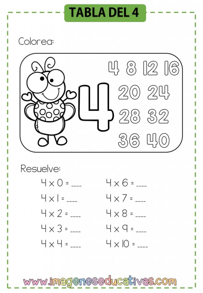 CUADERNO TABLAS DE MULTIPLICAR 2024 - Imagenes Educativas