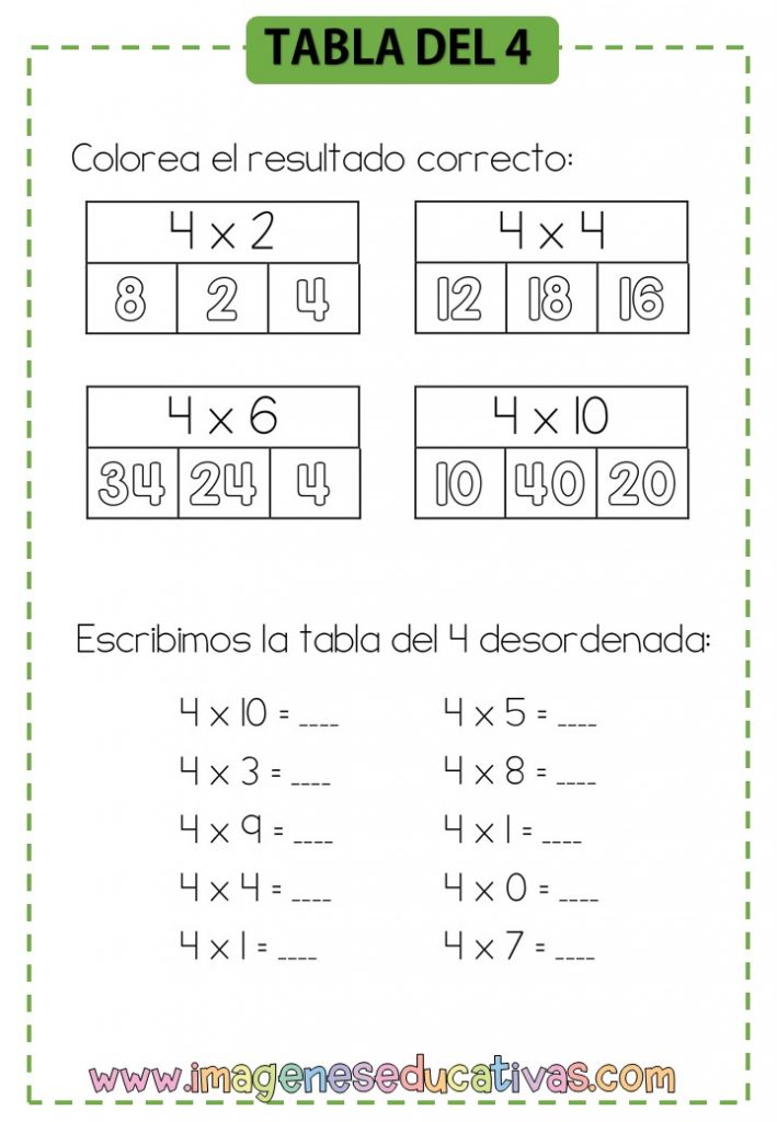 CUADERNO TABLAS DE MULTIPLICAR 2024 - Imagenes Educativas