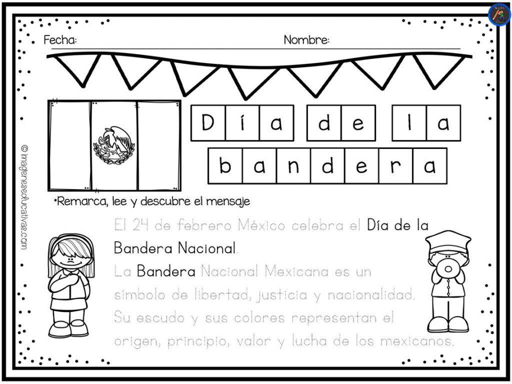 ACTIVIDADES PARA TRABAJAR EL DÍA DE LA BANDERA MEXICANA 24 DE FEBRERO ...